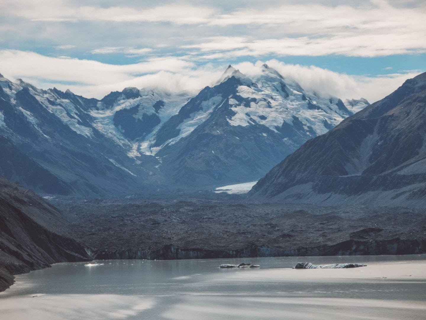 Tasman Glacier View Hike in Mount Cook National Park, New Zealand ...
