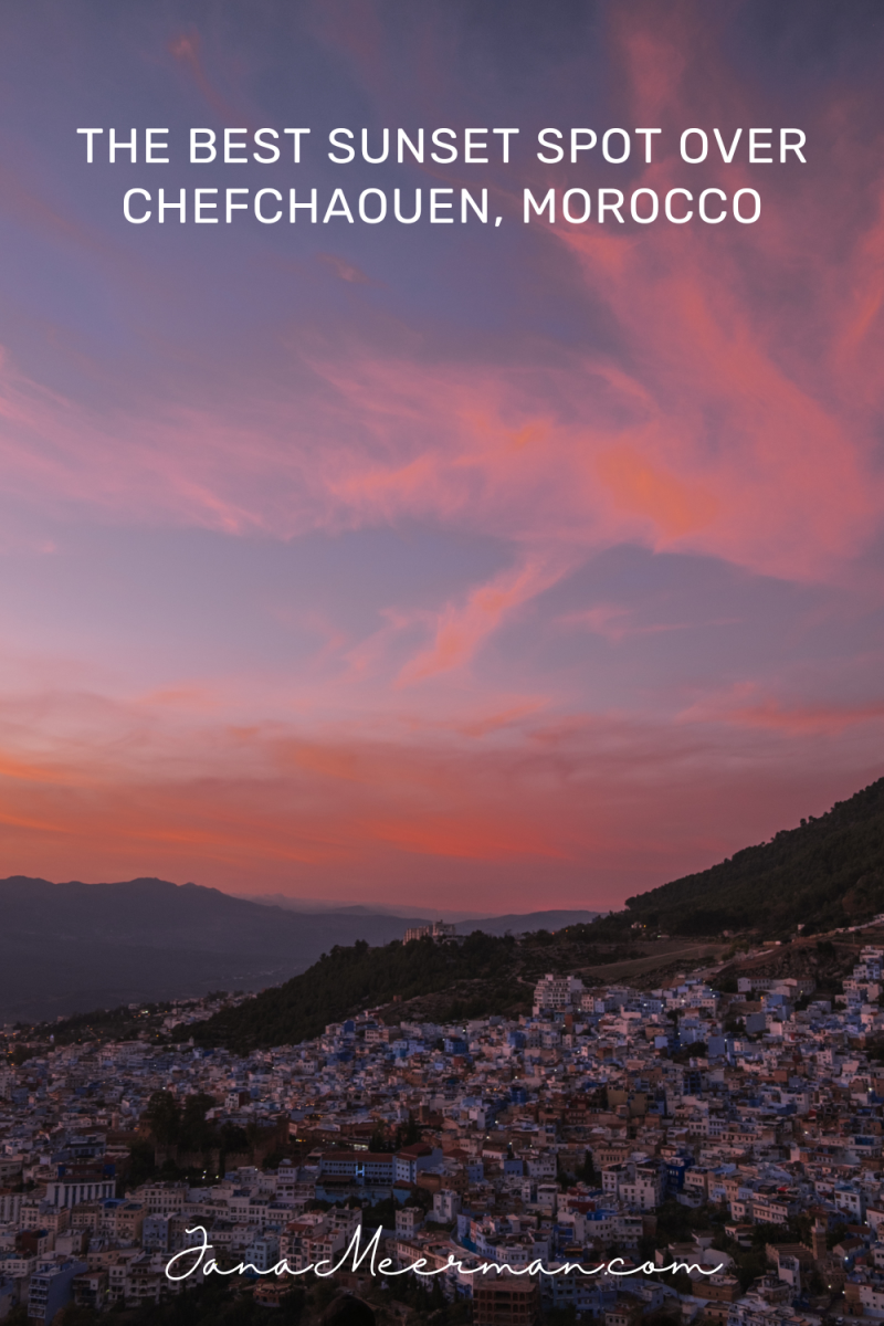 Best Sunset Spot in Chefchaouen, Morocco | Jana Meerman