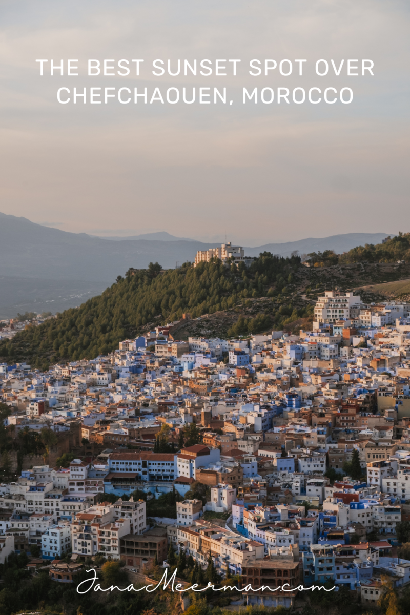 Best Sunset Spot in Chefchaouen, Morocco | Jana Meerman