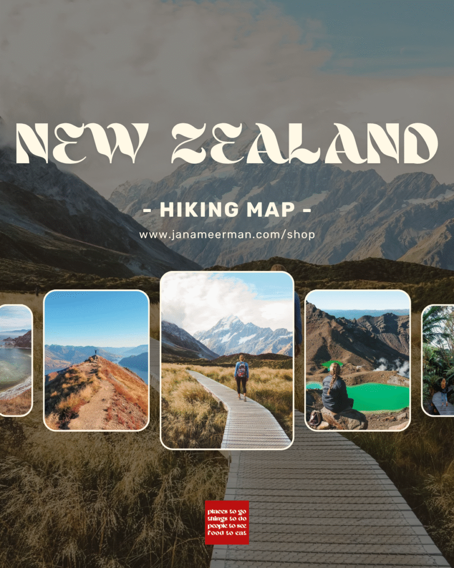 New Zealand | Hiking Map | Jana Meerman